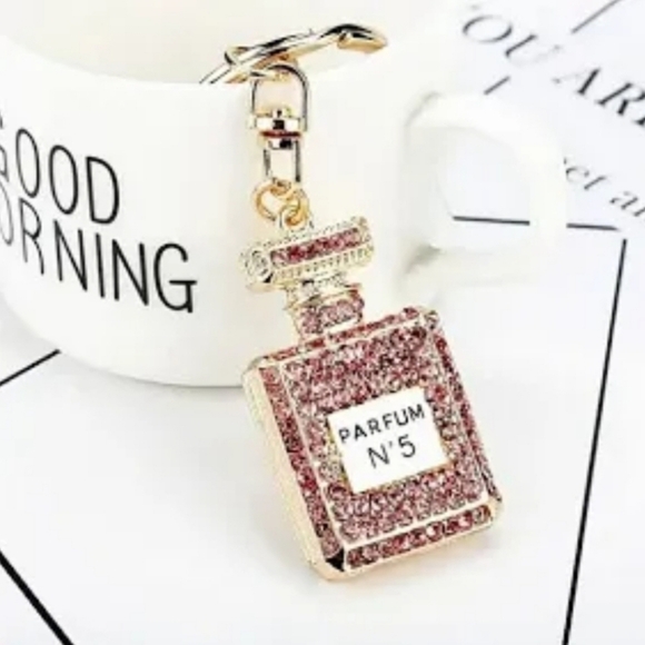 Accessories | Perfume Bottle Rhinstone Keychain | Poshmark